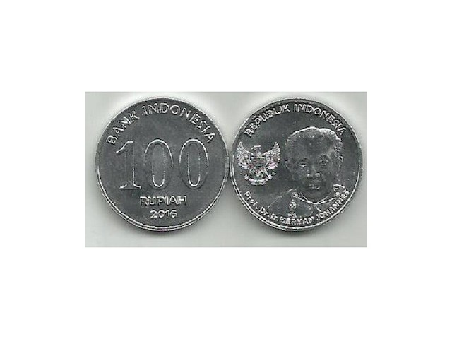 Indonesia 100 rupiah 2016. UNC