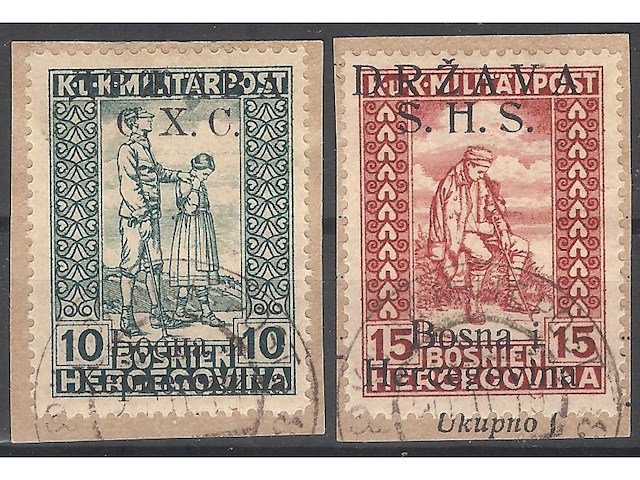 1918 - P.I.sa pretiskom na isecku