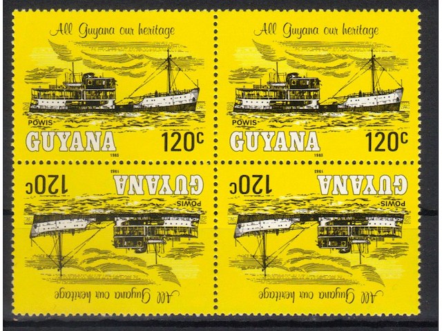 Gvajana,Brodovi 120 c 1983.,četverac,čisto