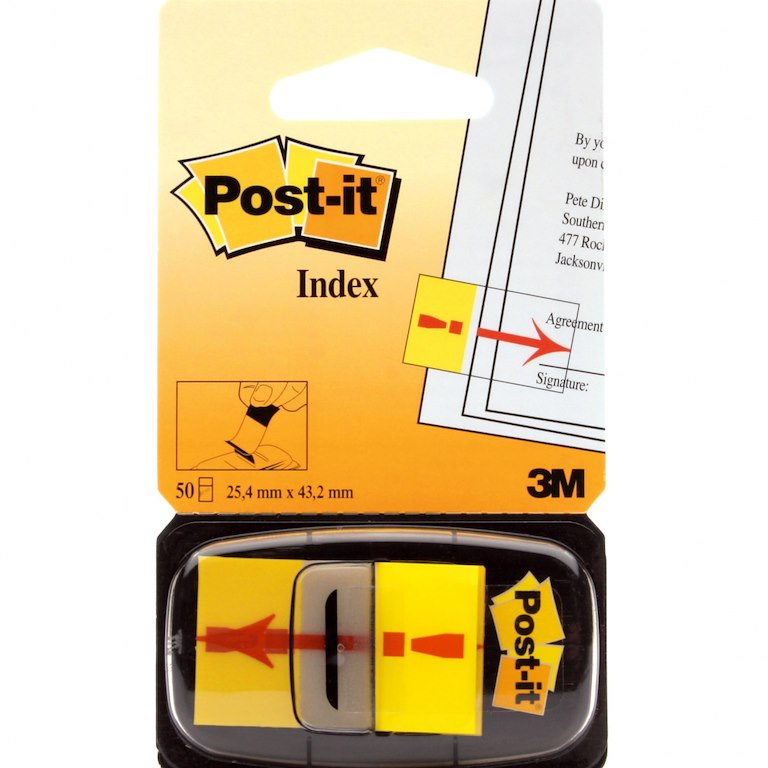 Post-it index "Exclamation Mark", 50 listiÄ‡a, 25,4x43,2mm 680-33
