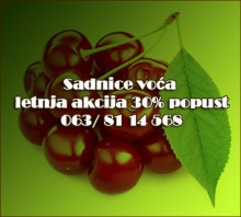 30% popust - sadnice voća akcija