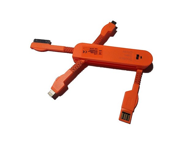 USB punjač za mobilne tel. narandž.