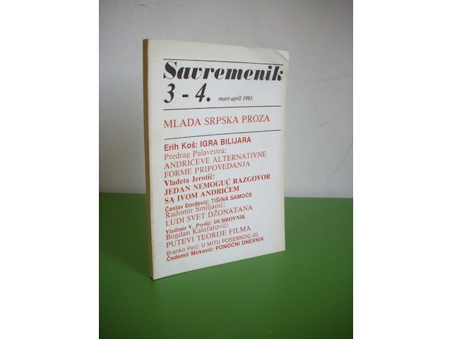 SAVREMENIK, 1981, broj 3-4, Mlada srpska proza