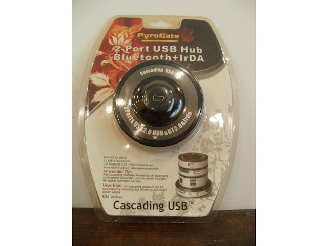 CASCADING USB HUB - 2 PORTS USB + BLUETOOTH + IrDA
