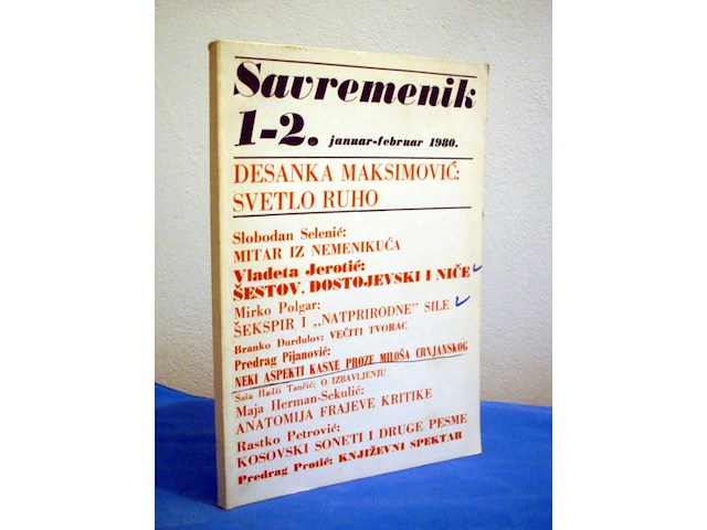 SAVREMENIK, 1981, broj 1-2