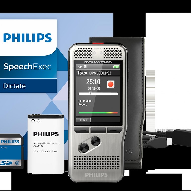 Diktafon Philips Digital Pocket Memo DPM6000