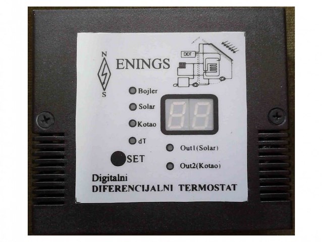 Digitalni diferencijalni termostat dvostruki sa displej
