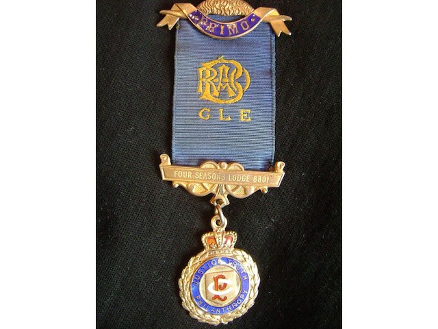 Masonska medalja RAOB Primo 1956