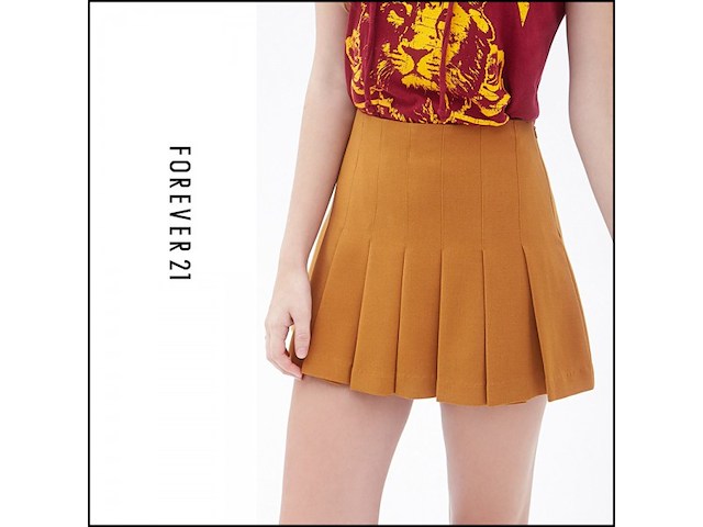 Forever 21 plisirana karamel