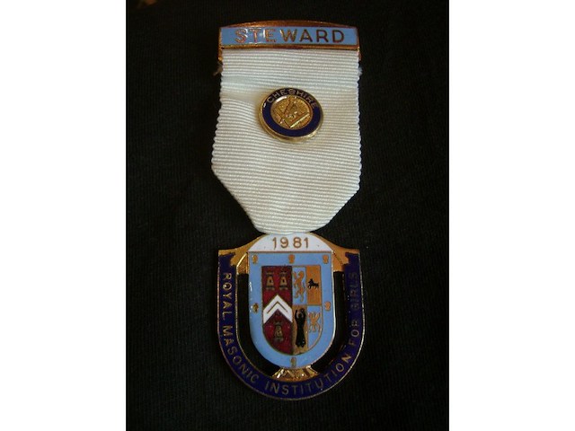 Masonska medalja Steward 1981