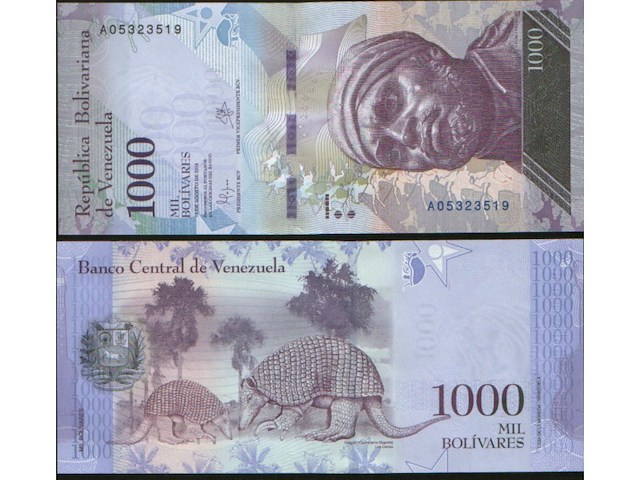Venezuela 1000 Bolivares 2017. UNC.
