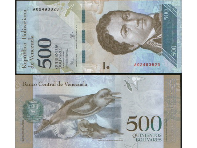 Venezuela 500 Bolivares 2017. UNC.