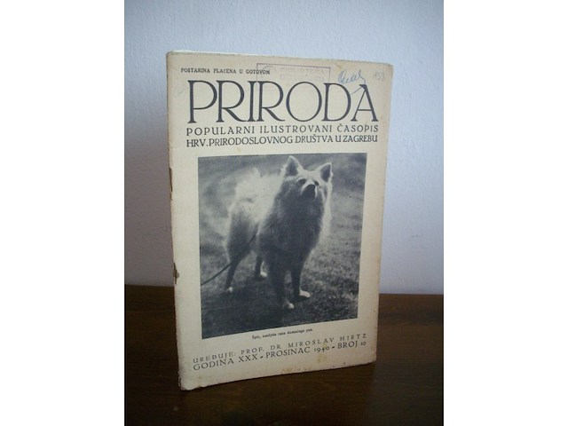 PRIRODA, Popularni ilustrovani časopis, 1940, broj 10