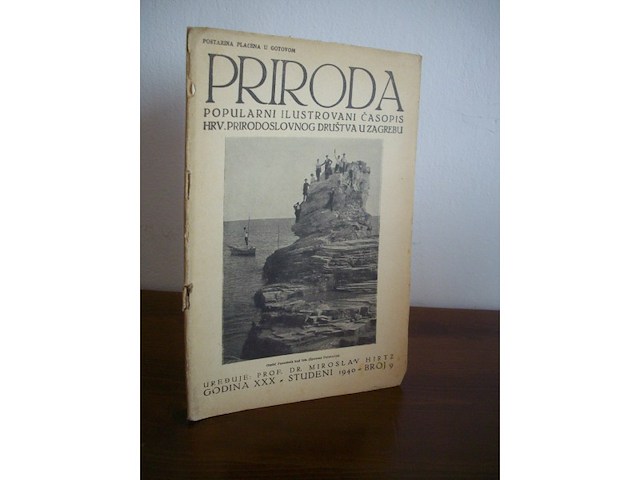 PRIRODA, Popularni ilustrovani časopis, 1940, broj 9