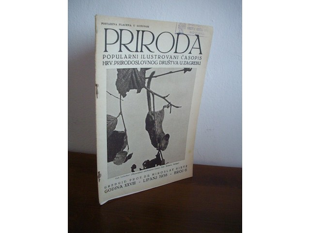 PRIRODA, Popularni ilustrovani časopis, 1938, broj 6