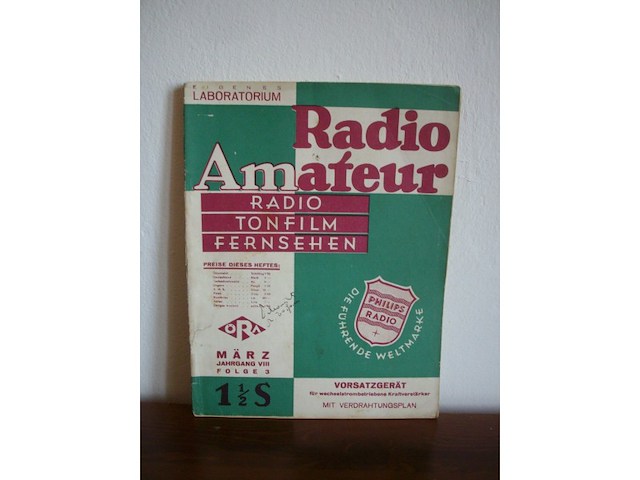 RADIOAMATEUR, 1931. godina, broj 3