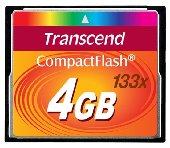 COMPACT FLASH CARD 4GB TRANSCEND TS4GCF133