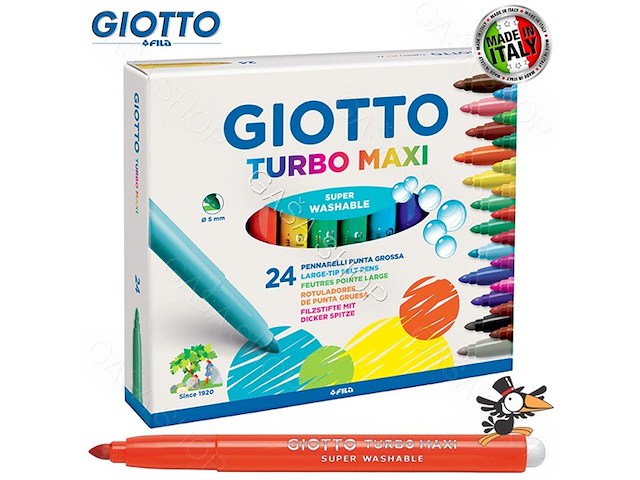 Flomasteri Fila Giotto maxi 1/24 kom 455000 - Novo