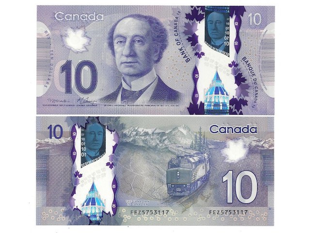 CANADA Kanada 10 Dollars 2013 P-107 UNC Polymer