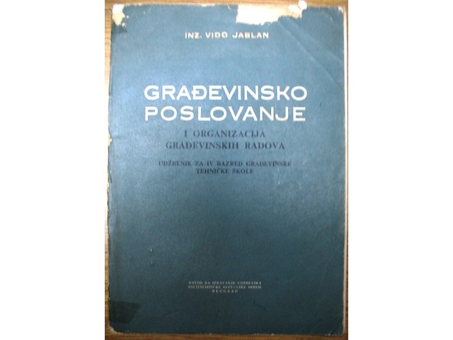 Građevinsko poslovanje - Vido Jablan