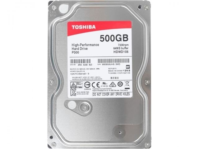 Hard Disk Toshiba P300 500GB 3.5"