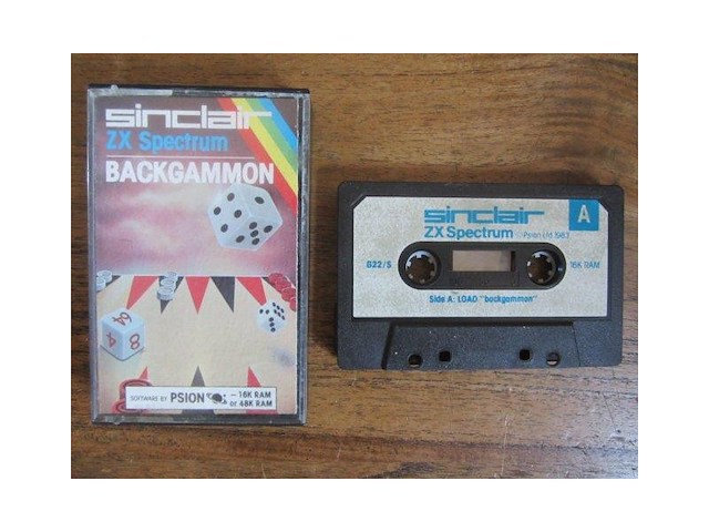 Sinclair ZX Spectrum kaseta - BACKGAMMON
