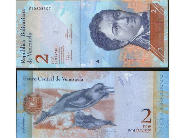Venezuela 2 Bolivares 2014. P-88g. UNC.