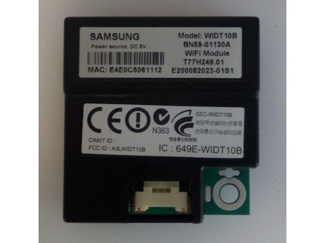 SAMSUNG Wi-Fi modul BN59-01130A WIDT10B