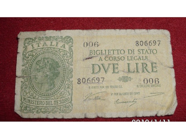 2 lire 1944