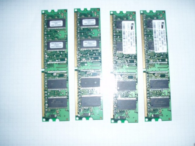 4x DDR1 128mb plocice rama