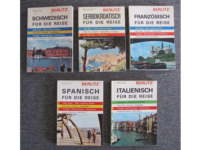 Kursevi jezika na nemačkom za putovanja - 5 knjiga