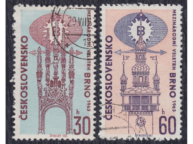 Čehoslovačka 1963 Michel #1416-1417, poništeno (o)