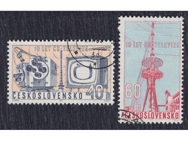 Čehoslovačka 1963 Michel #1394-1395, poništeno (o)
