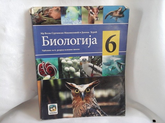 Biologija 6 udžbenik šesti Eduka Vesna Surčinski