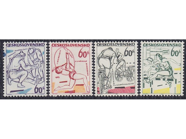 Čehoslovačka 1965 Michel #1504-1507, čisto (**)