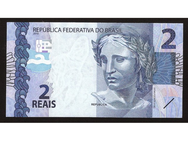 BRAZIL 2 reala (2010)  UNC