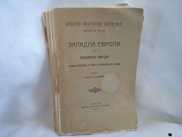Zapadna Evropa i Balkanski narodi Jovan Radonić