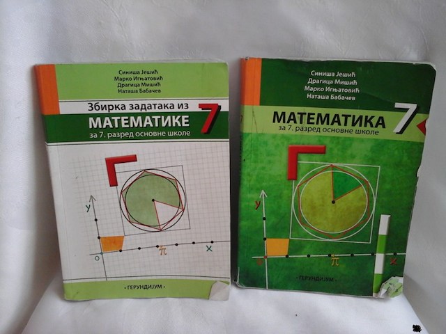 Matematika 7 udžbenik zbirka sedmi Gerundijum Ješić