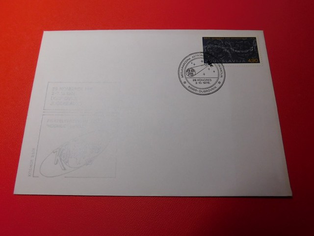 Koverta Dubrovnik - 1978 - Kosmos 3/b 78.