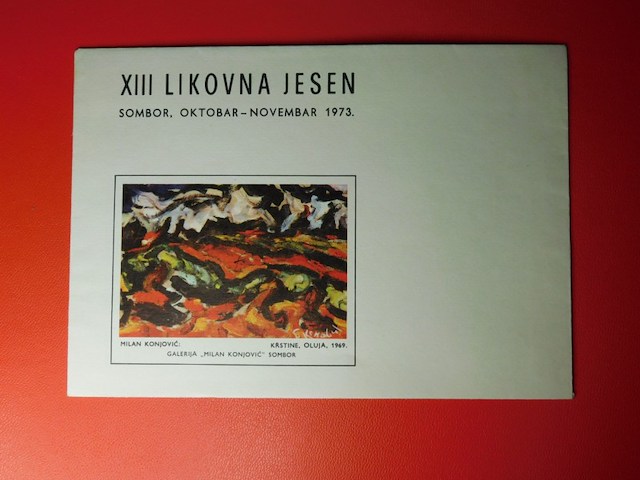 Koverta DF Sombor iz 1973g - XIII likovna jesen