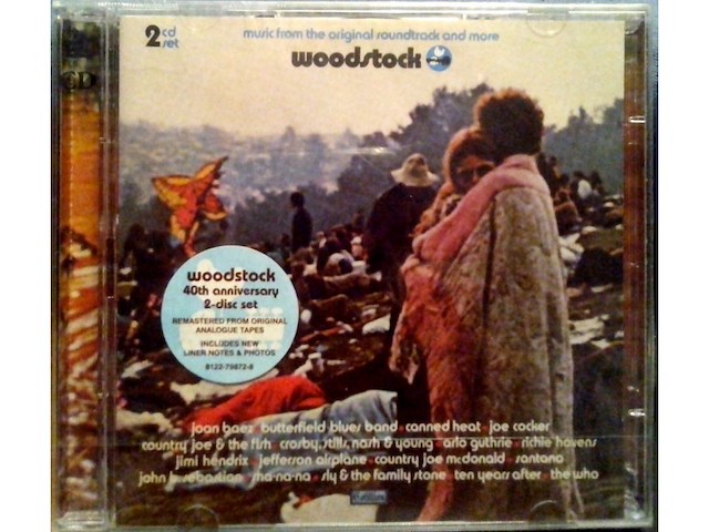 WOODSTOCK 2CD - HENDRIX,SANTANA,T.Y.A,CROSBY,SLY,JOAN B