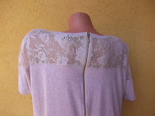 BERSHKA SJAJNA MAJICA OVERSIZED