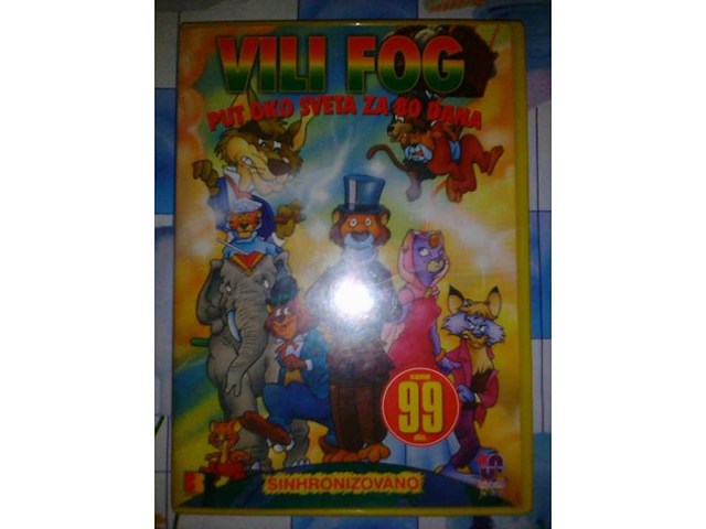 DVD CRTANI FILM - VILI FOG PUT OKO SVETA ZA 80 DANA