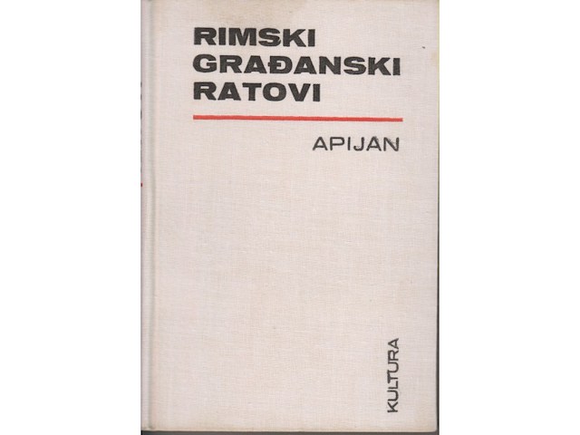 Apijan / RIMSKI GRAĐANSKI RATOVI - odličnO