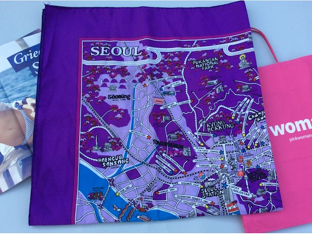 Seoul  Mapa grada marama Dimenzije 88x89
