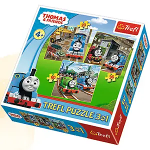 Trefl Trefl puzzle 3u1 - Thomas goes into action/ Thomas and friends (34821)