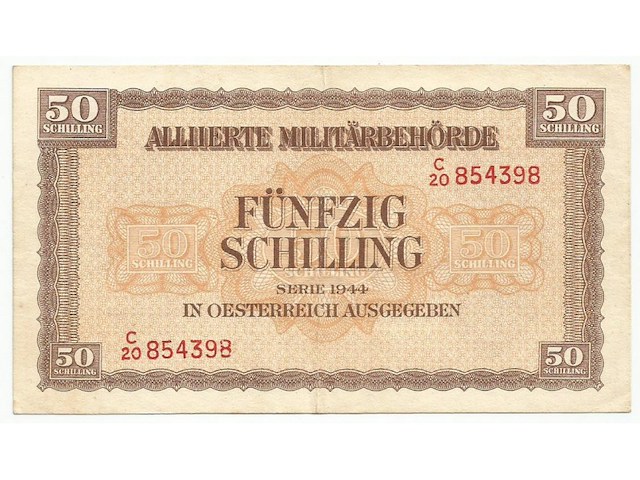 Austria Austrija 50 shilinga 1944.