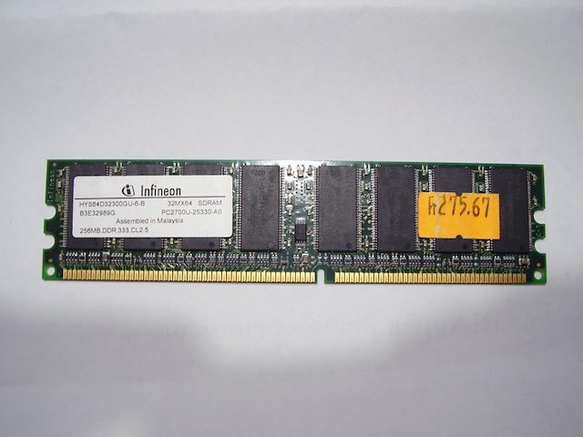 RAM memorija 256MB PC2700U DDR1