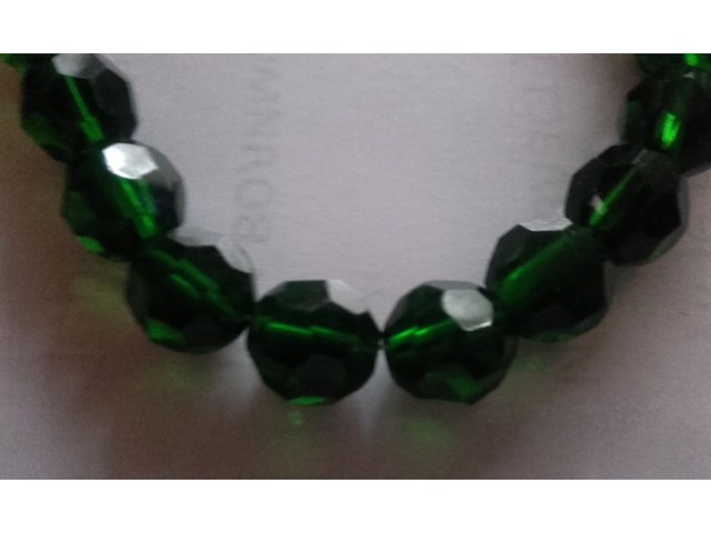 *N171--.staklena fasetirana perla, zeleno, 10 mm/kom