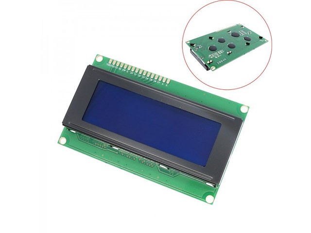 LCD DISPLEJ 4X20 KARAKTERA PLAVI
